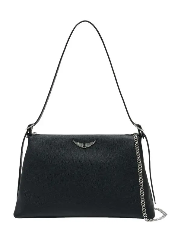 Zadig&Voltaire Jim Leather Shoulder Bag - Black