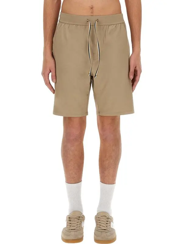 BOSS Bermuda With Logo - Beige