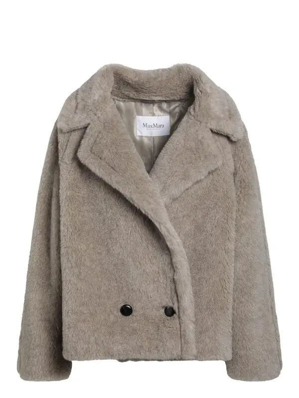 Max Mara Teddy Fabric Coat - Beige