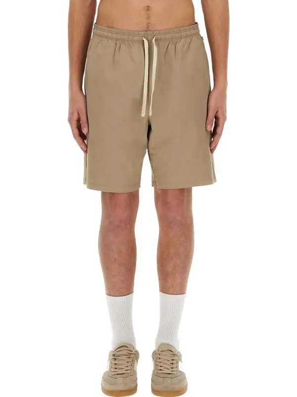 BOSS Cotton Bermuda Shorts - Beige