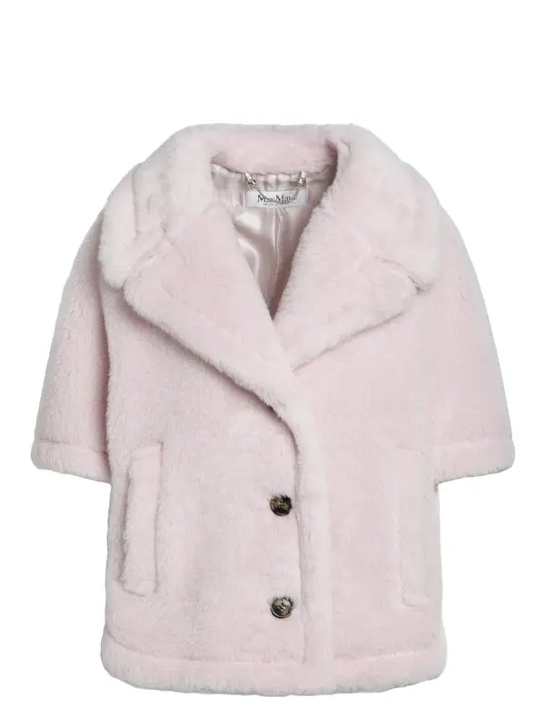 Max Mara Teddy Alpaca-cashmere Cape - Pink
