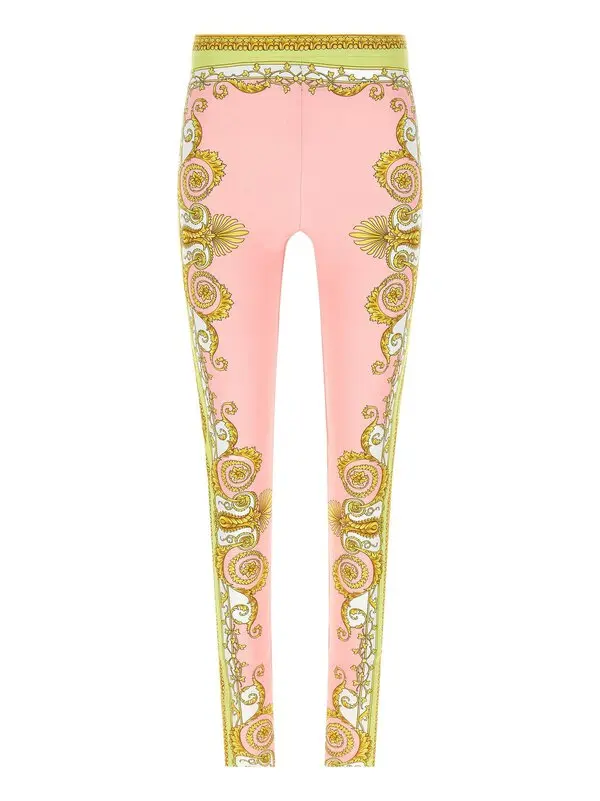 Versace Spring Barocco' Leggings - Pink