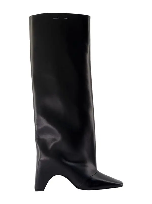 Coperni Cowboy Leather Boots - Black