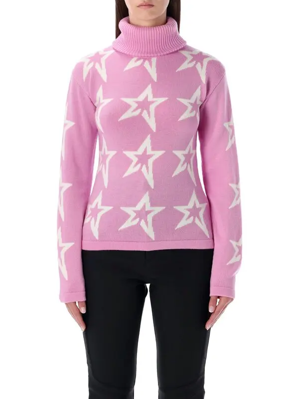 Perfect Moment Star Dust Merino Wool Sweater - Lillac Pink
