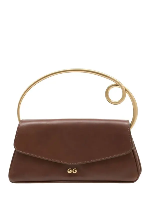 Cult Gaia Leather Emily Bag - Brown
