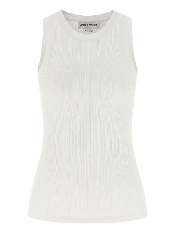 Victoria Beckham Rib Tank Top - White