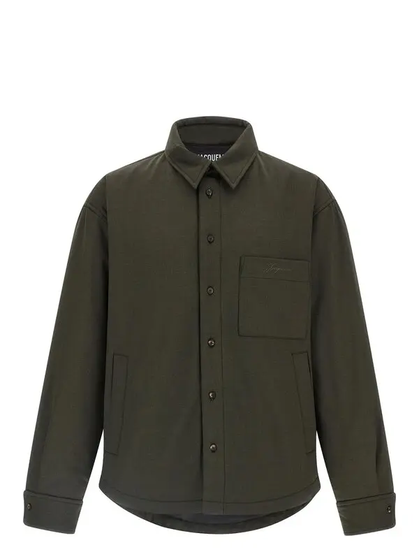 Jacquemus La Chemise Boulanger' Overshirt - Green