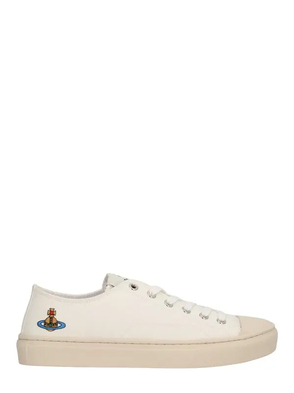 VIVIENNE WESTWOOD Low Top Plimsoll Sneakers - White