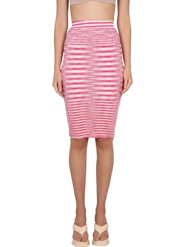 Missoni Knit Tube Skirt - Pink