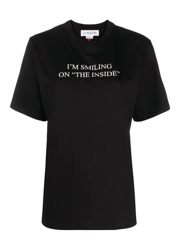 Victoria Beckham Printed T-shirt - Black