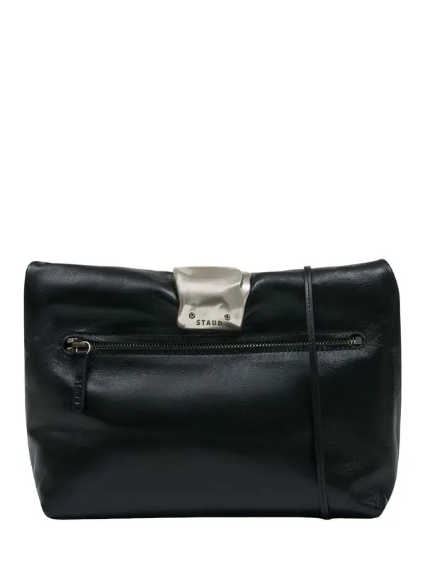 Staud Leather Cuff Clutch - Black