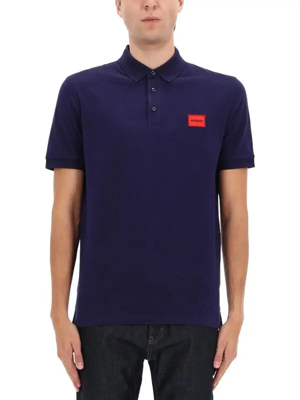Hugo Polo With Logo - Blue