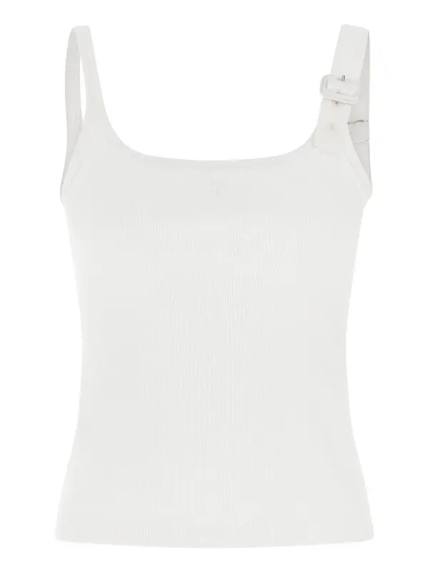COURREGES Buckle 90's Top - White