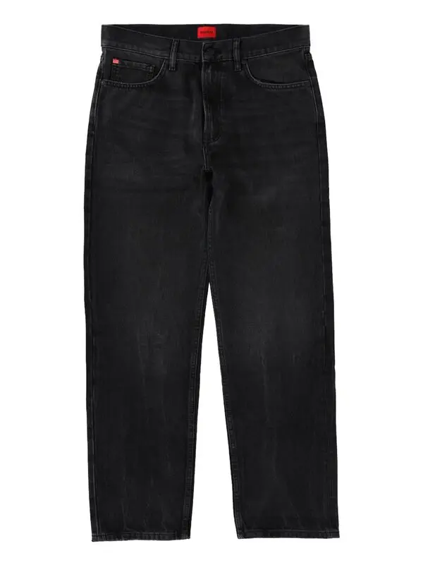 Hugo Jeans With Logo Patch - Grey