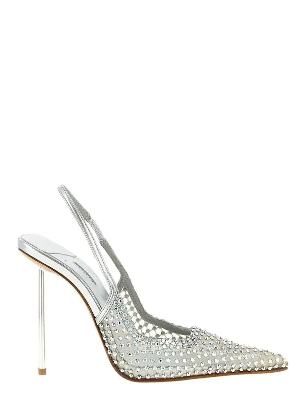 LE SILLA Gilda Slingbacks - Silver