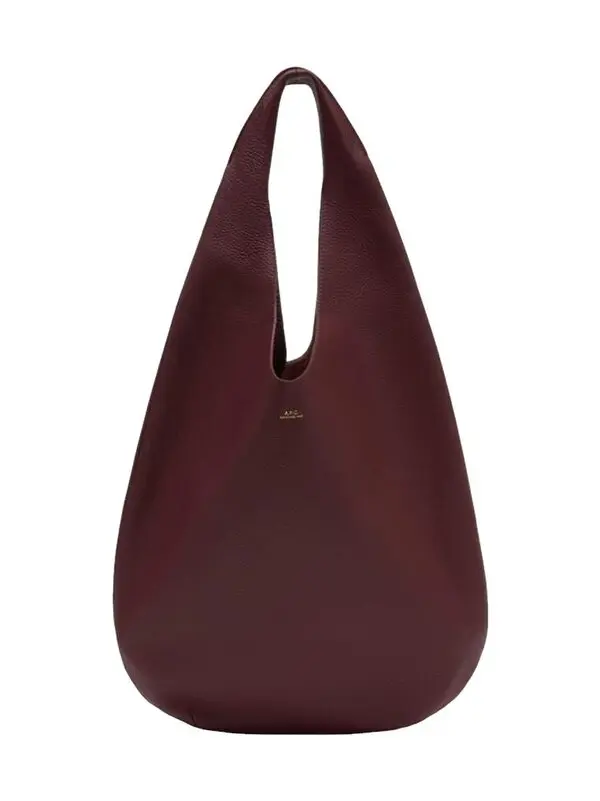 A.p.c. Le Neige Leather Shopper Bag - Red