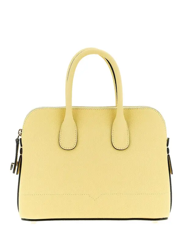 VALEXTRA Mylogo Mini Bowling Handbag - Yellow