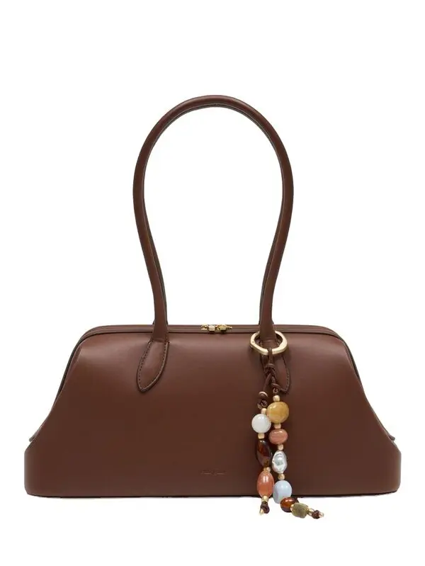 Cult Gaia Raia Leather Shoulder Bag - Brown