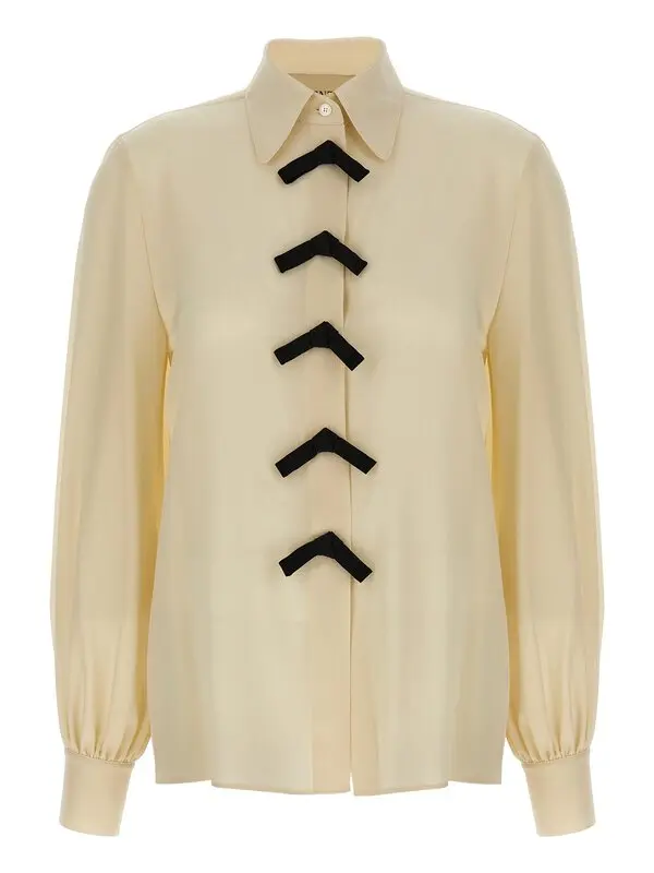 Valentino Garavani Bow Shirt - Beige