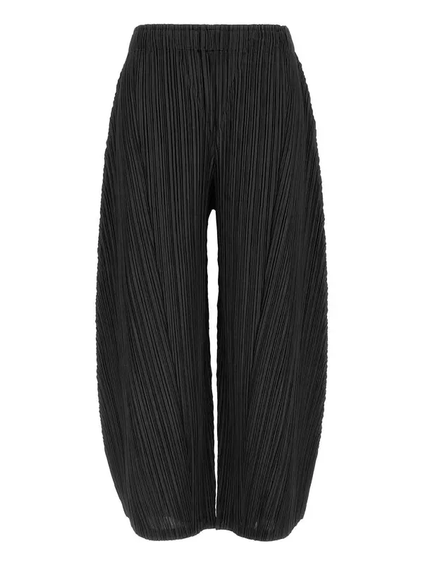 Issey Miyake Thicker Bottoms 2 Pleated Trousers - Black