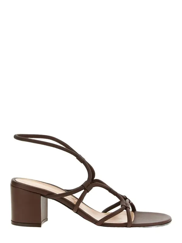 GIANVITO ROSSI Nappa Sandals - Brown