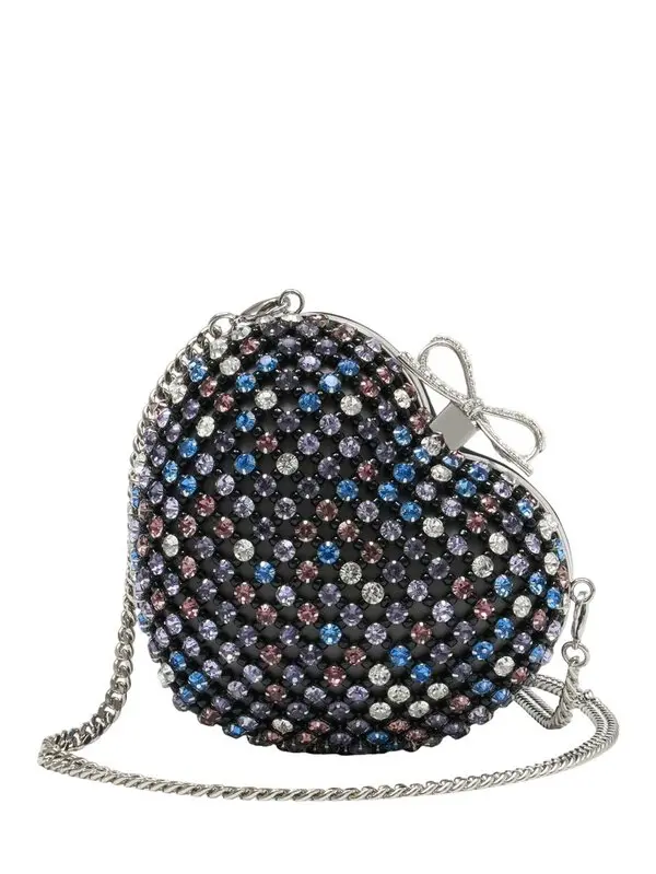 SELF-PORTRAIT Heart Shaped Clutch - Multicolor