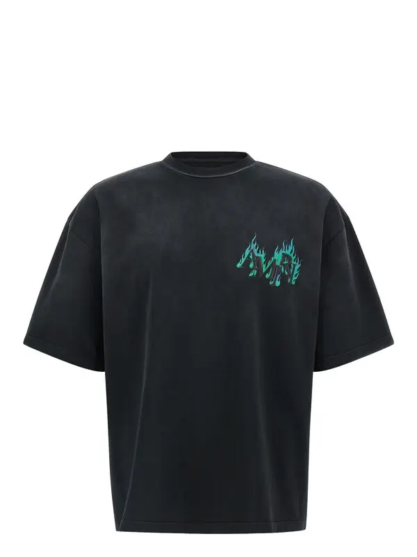Amiri Flames' T Shrt - Black