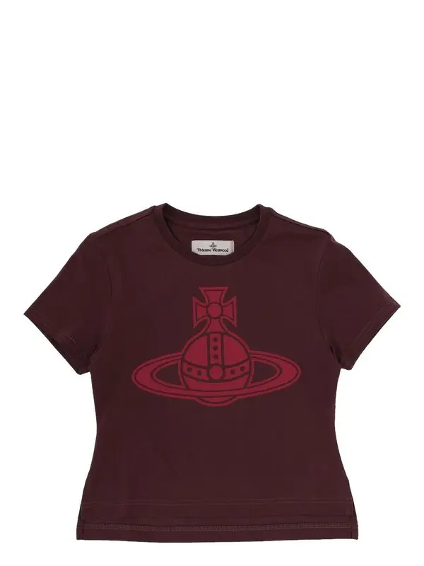 VIVIENNE WESTWOOD Paris Orb Mini T-shirt - Bordeaux