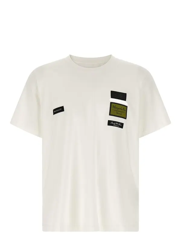 MAISON MARGIELA Etichette' Patch T Shirt - White