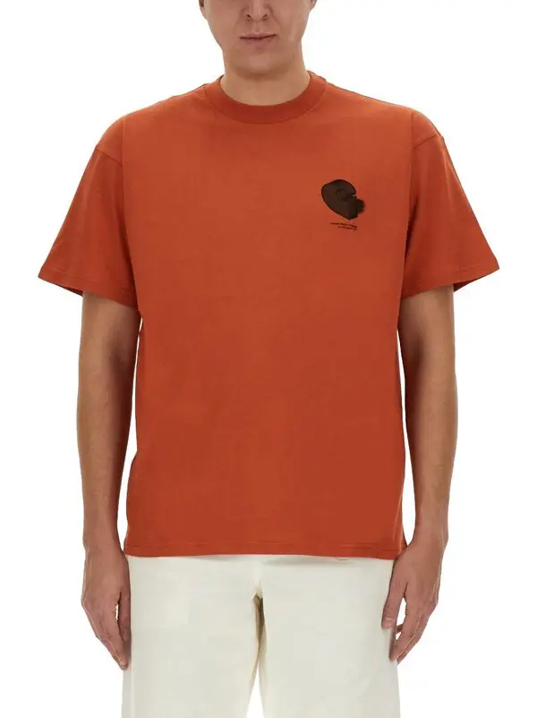 Carhartt Work In Progress T Shirt 'diagram - Orange