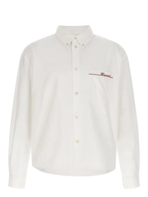 Marni Embroidery Shirt - White