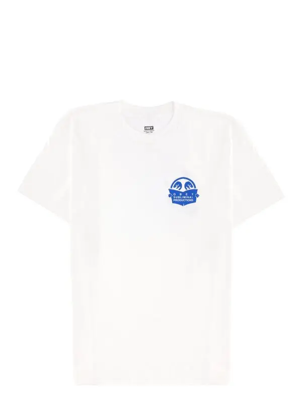 Obey Subliminal Productions' T Shirt - White