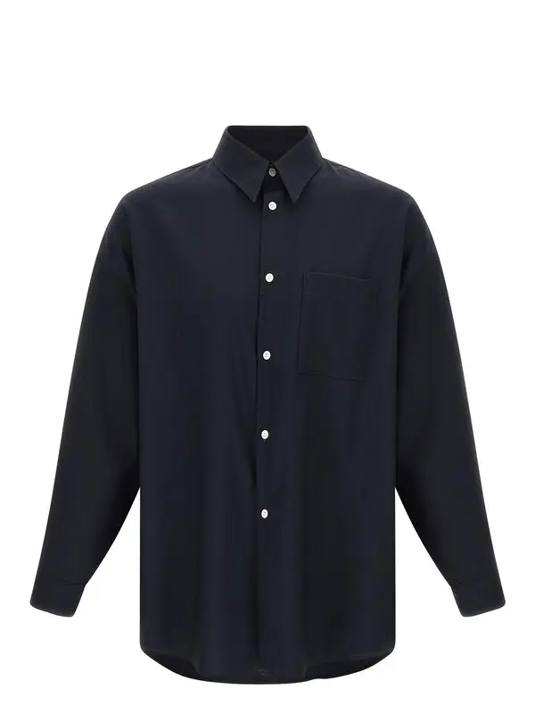 Marni Tropical Wool' Shirt - Blue