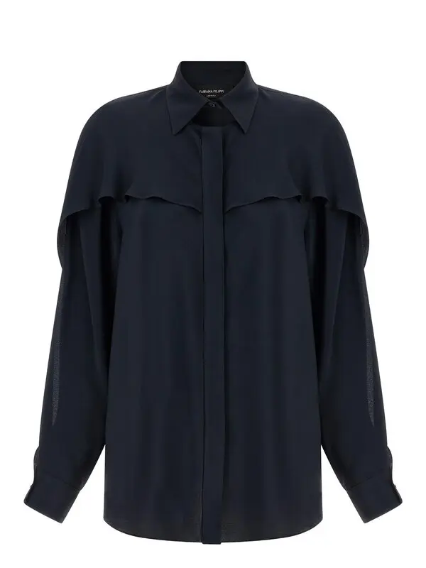 Fabiana Filippi Collar Detail Shirt - Blue