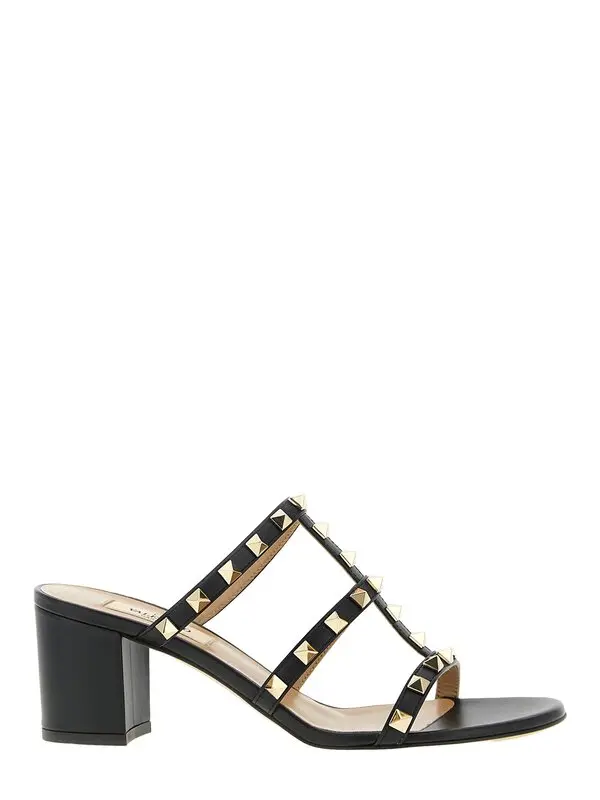 Valentino Garavani Rockstud Nappa Sandals - Black