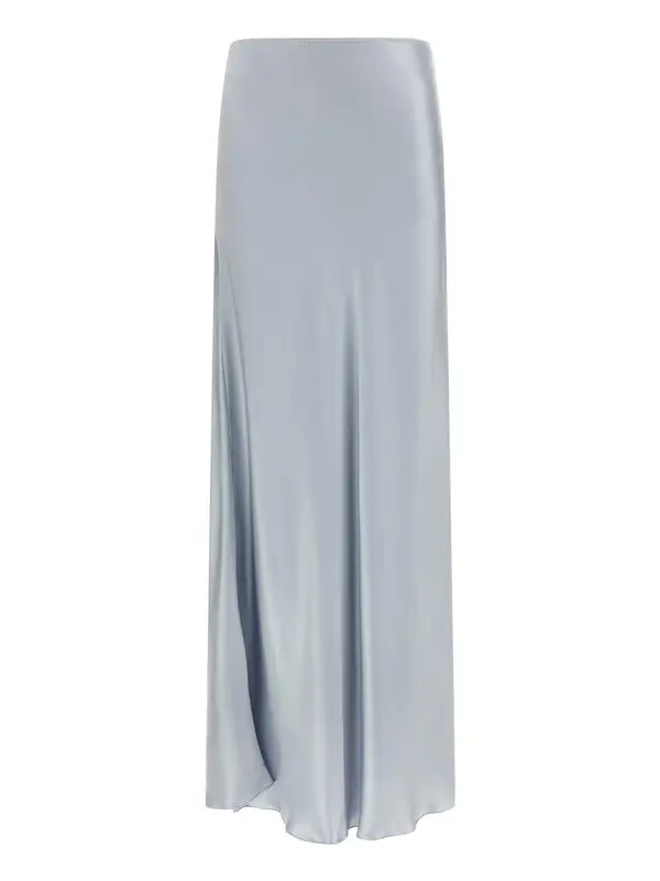 Fabiana Filippi Satin Long Skirt - Light Blue