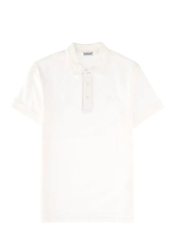 Burberry Polo With Logo - White