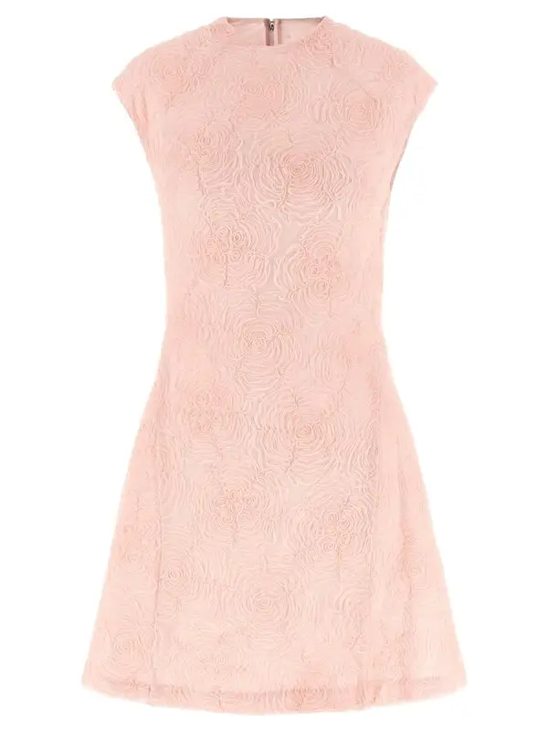 Remain Birger Christensen Mesh Mini Dress - Pink