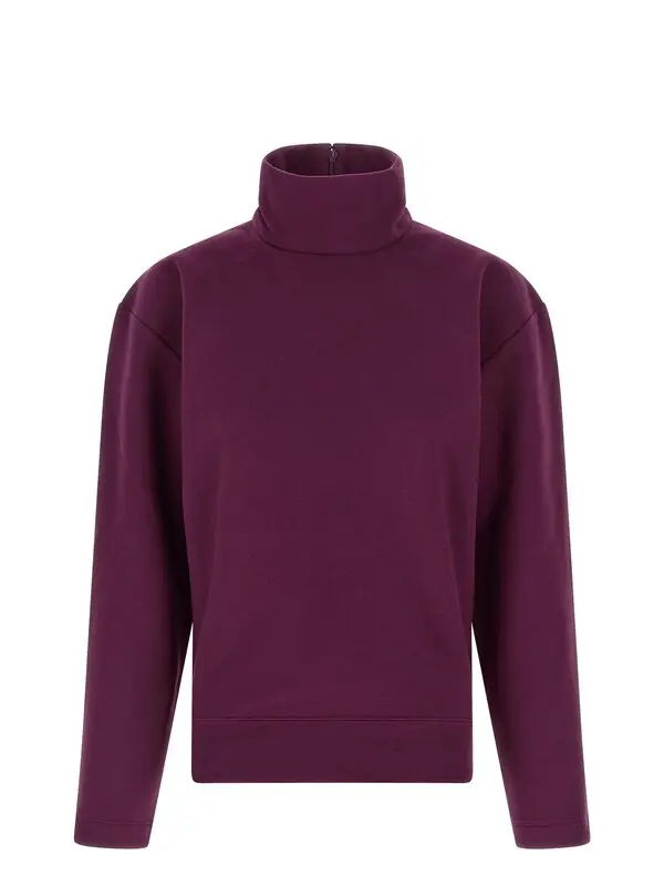 Saint Laurent Boxy Cotton Sweatshirt - Purple