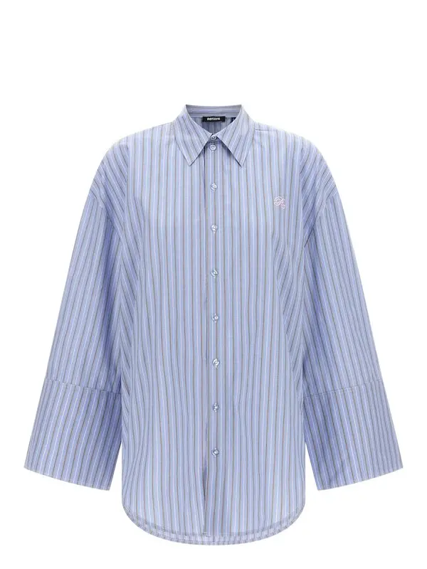 Remain Birger Christensen Poplin Oversized Shirt - Light Blue