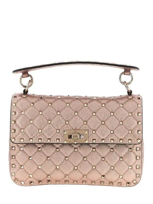 Valentino Garavani Rockstud Spike Shoulder Bag - Pink