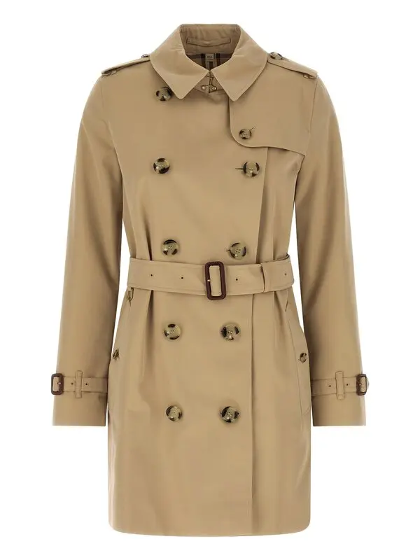 Burberry The Kensington Short Trench Coat - Beige