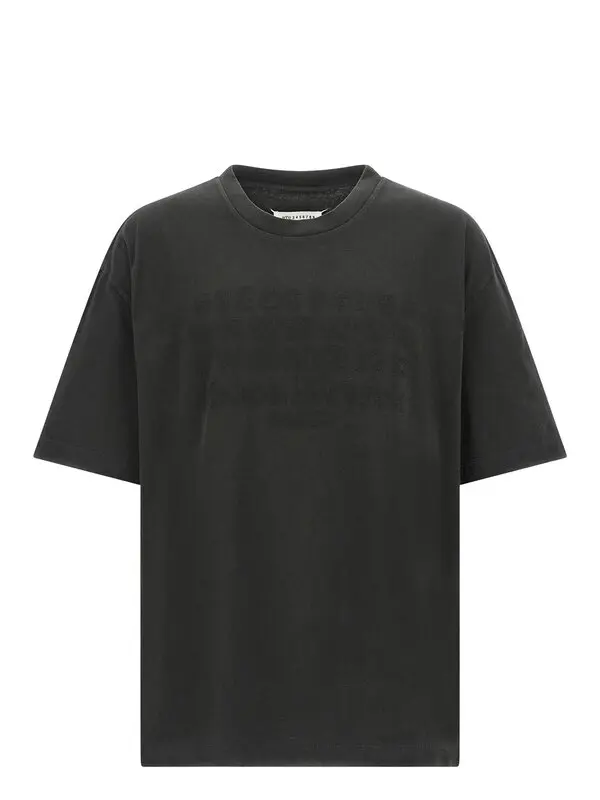 MAISON MARGIELA Logo T Shirt - Black