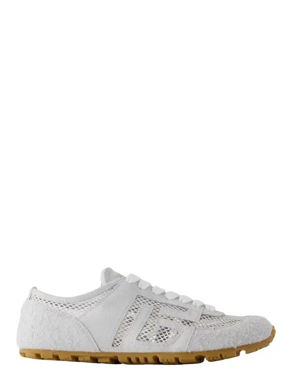 Balmain Racer 45 Leather Sneakers - White