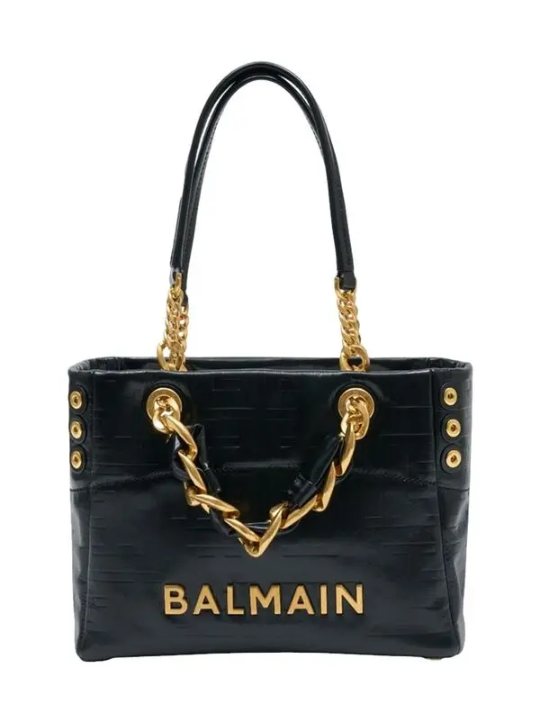 Balmain 1945 Small Shopper Bag - Black