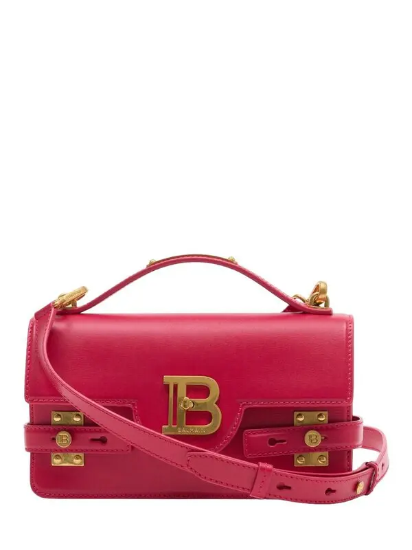 Balmain B-buzz 24 Leather Bag - Pink