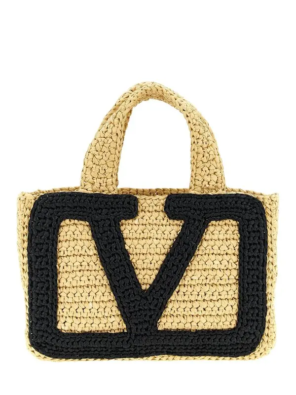 Valentino Garavani Viva Superstar Small Shopping Bag - Beige
