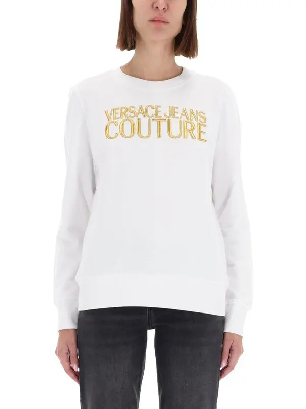 Versace Logo Sweatshirt - White