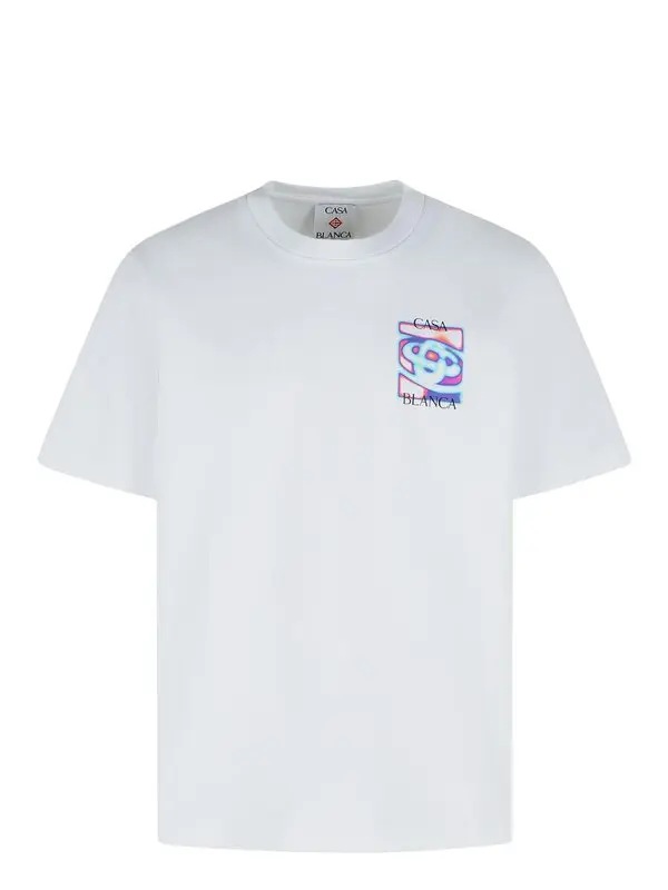Casablanca Heat Map' Cotton T Shirt - White