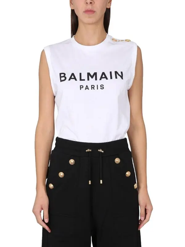 Balmain T-shirt With Logo - White